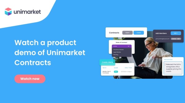 Contract management software product demo | Unimarket